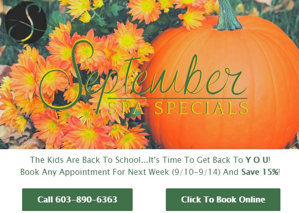 Current Spa Specials | Sanctuary Spa Salem, NH