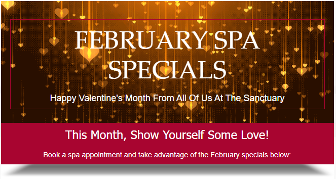 Current Spa Specials | Sanctuary Spa Salem, NH